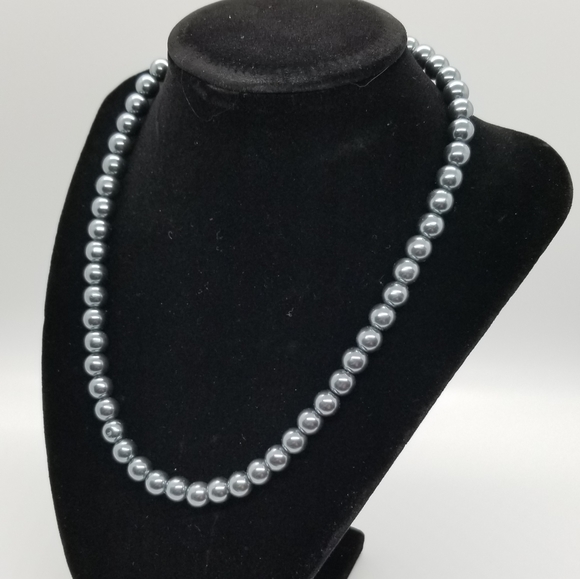 Jewelry | Light Blue Pearl Necklace | Poshmark